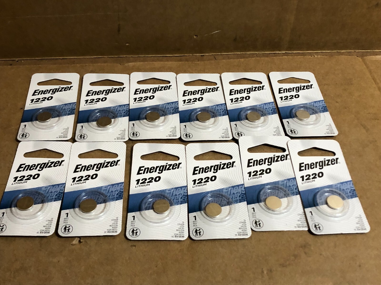 Lot of 12 ENERGIZER 1220 LITHIUM COIN BATTERIES (1) Exp 2030 | eBay