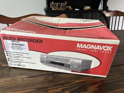 Magnavox VHS MVR 650 NEW OPEN BOX HiFi VCR Complete W/ Remote | eBay
