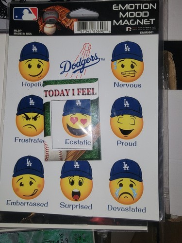 LOS ANGELES DODGERS EMOJI MOOD MAGNET WITH MOVABLE TODAY FRAME OHTANI ...