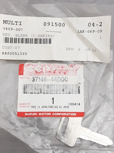 NEW GENUINE SUZUKI 37146-44D00 KEY BLANK C SERIES ARCTIC CAT 3409-007 ...