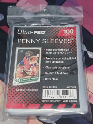 Ultra Pro Soft Sleeves (100er Pack) Standard Größe Penny Sleeves NEU ...
