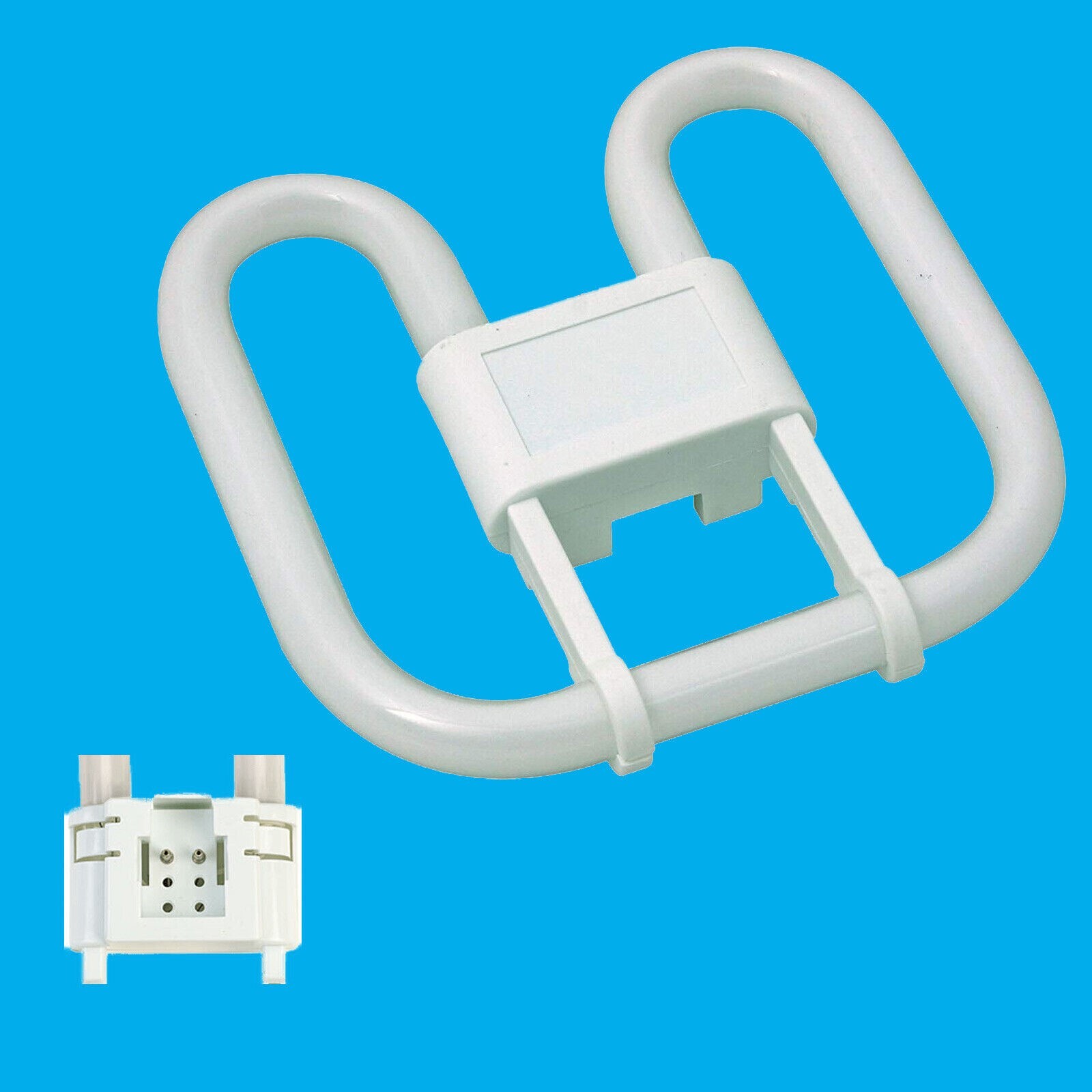 16W (=75W) GR8 2 pin Energy Saving CFL 3500K White 2D Light Bulb Double ...