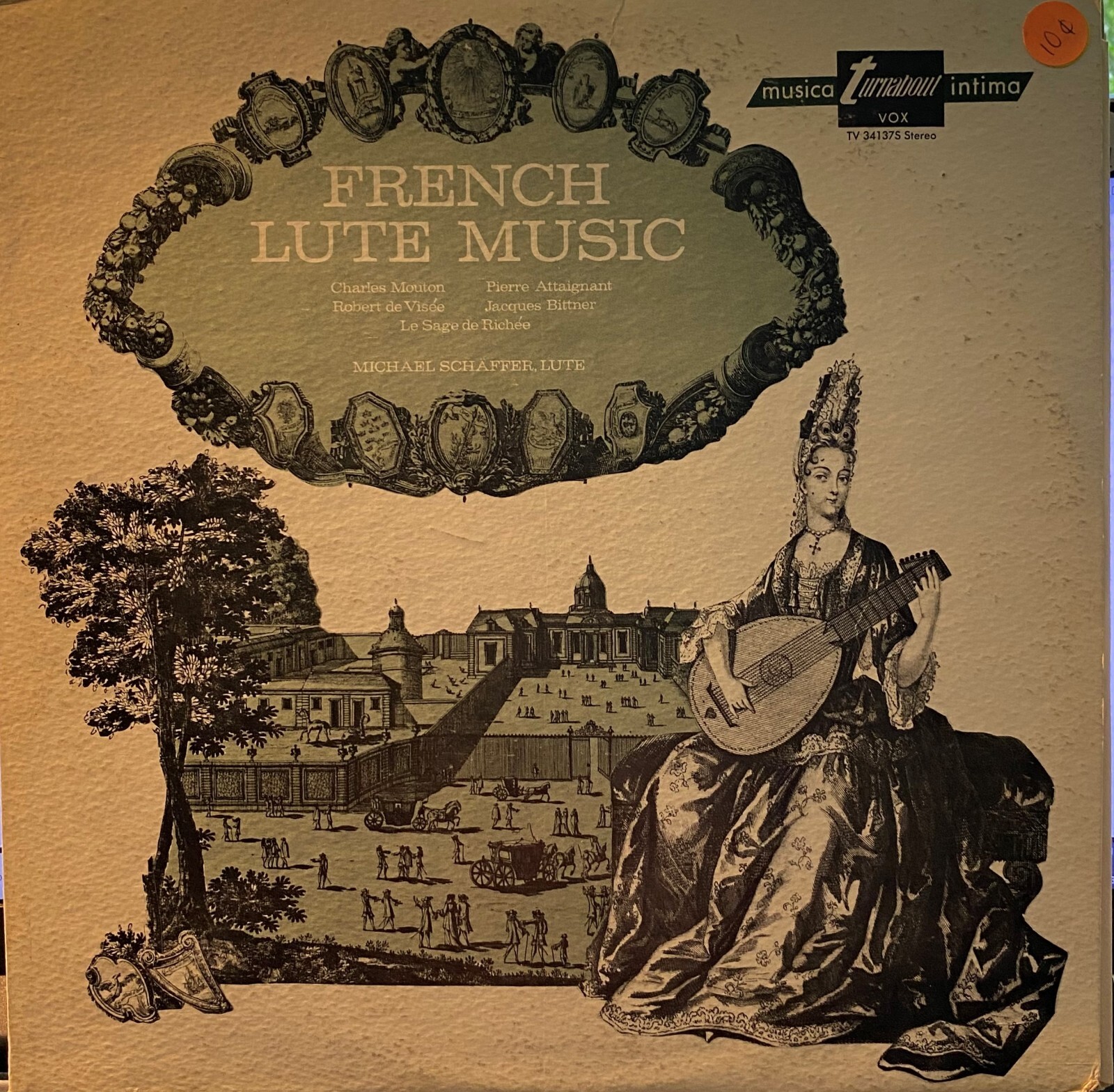 Vinyl, French Lute Music. Michael Schaffer, Lute. Attaignant, Mouton ...