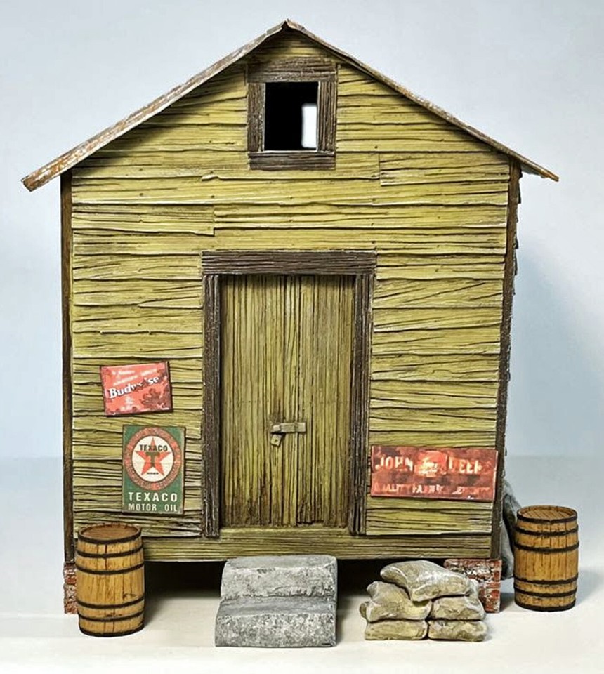 THOMAS YORKE FRAMED WAREHOUSE O On30 Model Railroad Structure Unptd Kit ...