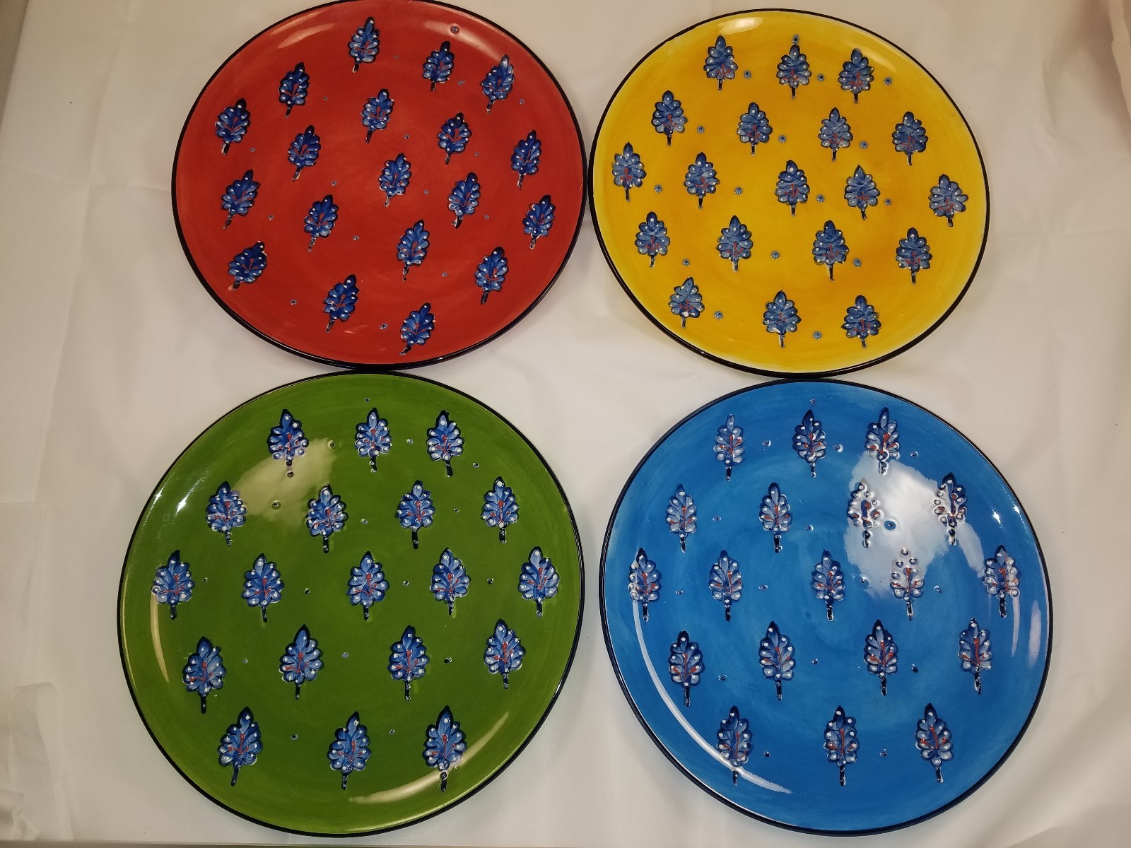 Set of 4 Beautiful Sarah Purifoy Collection for CBK 8" Plates Never ...