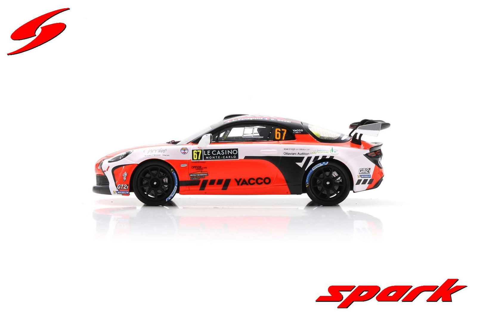 Spark S6726 1/43 ALPINE A110 RALLY RGT NO.67 WINNER rgt rally MONTE ...