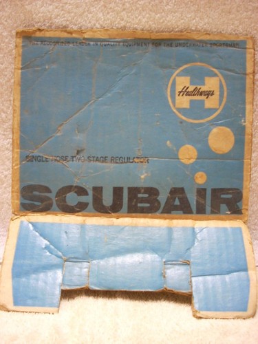 Healthways Scubair SCUBA Regulator Box Top vintage packaging ...