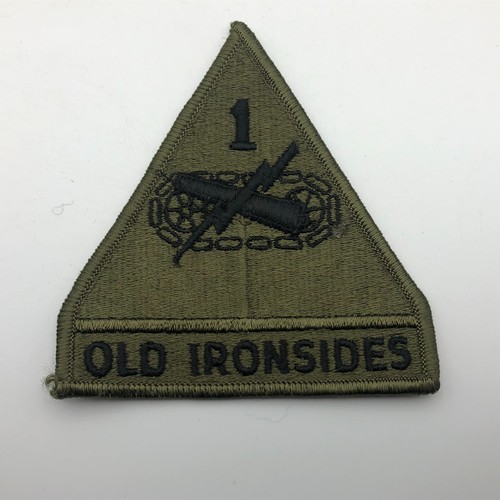 US Army 1st Armored Division Patch Subdued Old Ironsides U2 | eBay