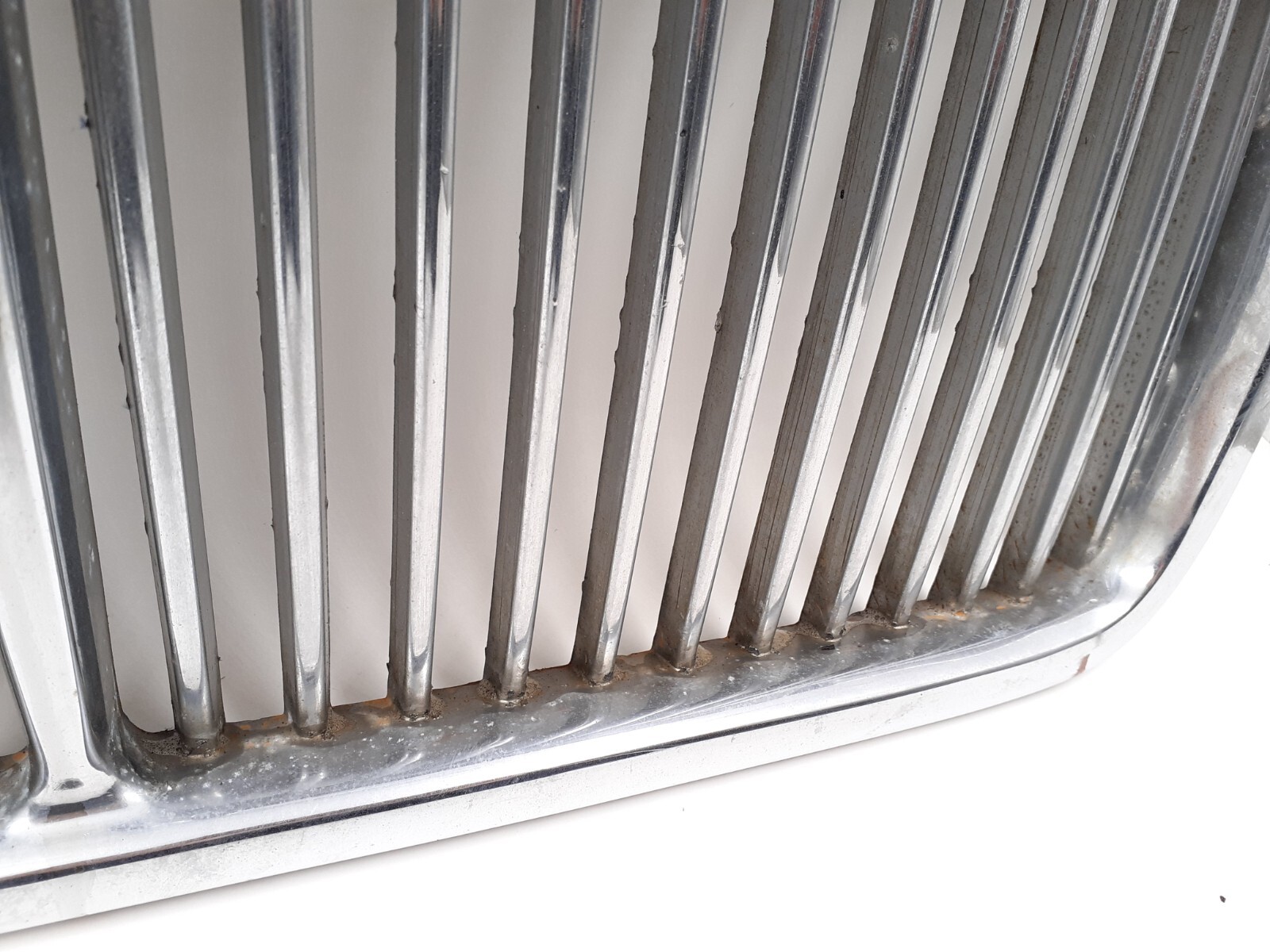 JAGUAR XJ6 XJ12 SERIES 3 BONNET HOOD CHROME GRILLE FRONT PANEL BADGE ...