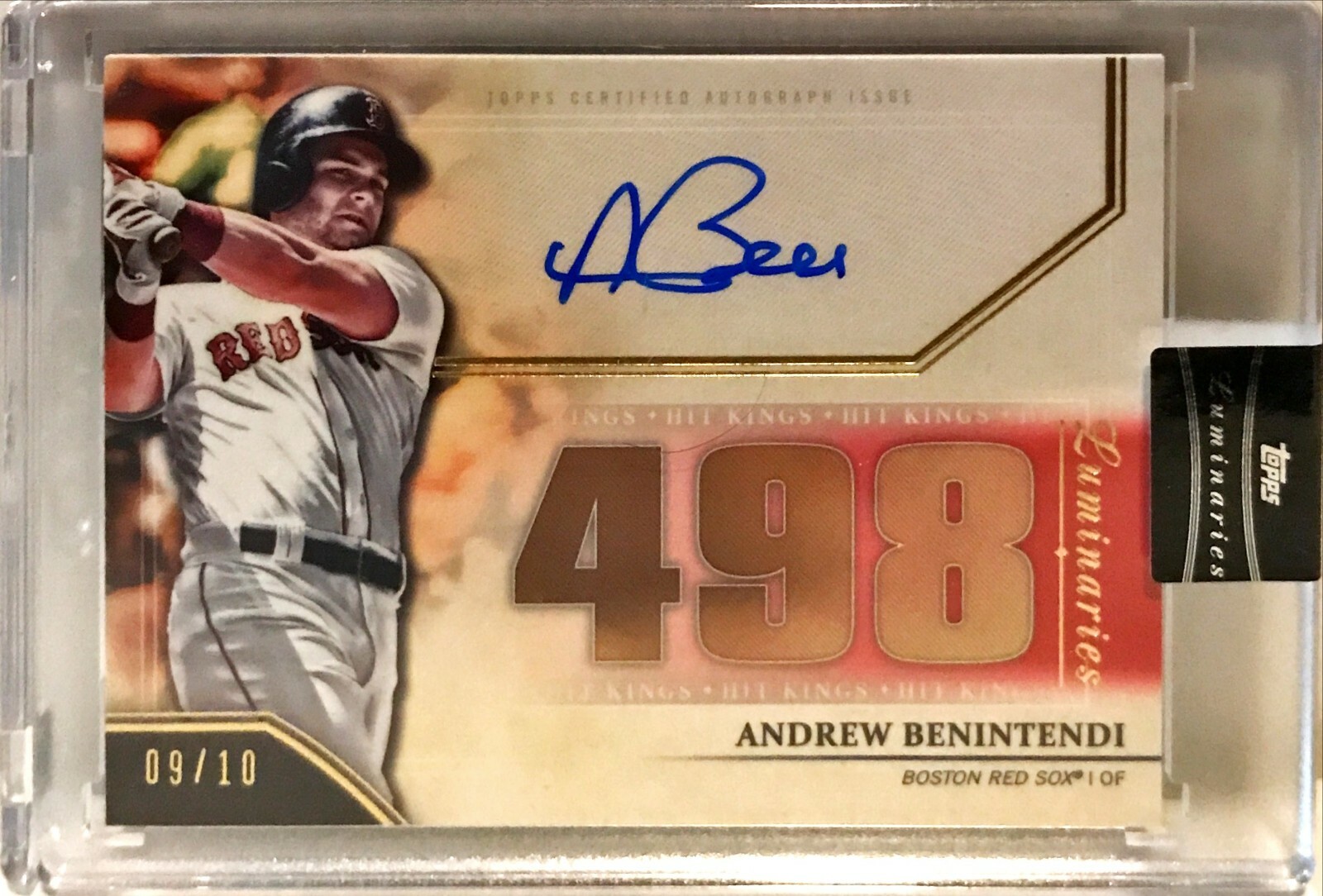 2020 Topps Luminaries - Hit Kings Autographs Andrew Benintendi #HK-AB ...