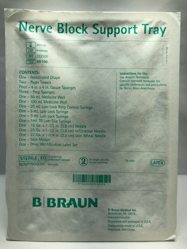 Braun Nerve Block Support Tray NB100 | eBay