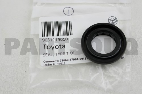 9031119010 Genuine Toyota SEAL, OIL(FOR POWER STEERING CONTROL VALVE ...