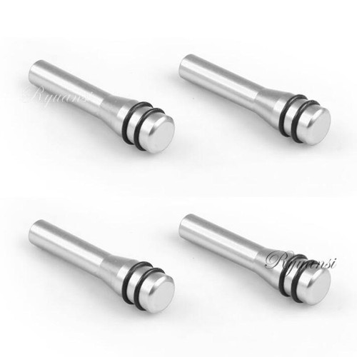4 Silver Chrome Aluminum Interior Door Lock Knobs Pins for Car-Truck ...