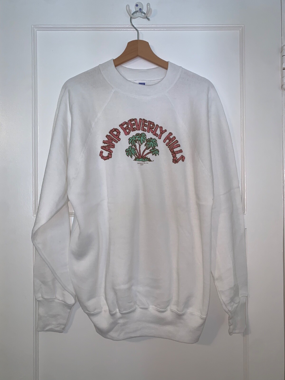 1980s deadstock vintage Camp Beverly Hills white swea… - Gem