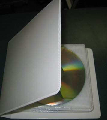 50 WHITE CD DVD 2 RING ALBUM CASE 20 DISC AND WHITE SLEEVE -MH11/SF006 ...