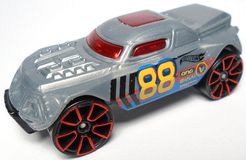 2004 HOT WHEELS RD-08 #88 GRAY 1:64 DIECAST 2 3/4" RACE CAR W/ RED ...