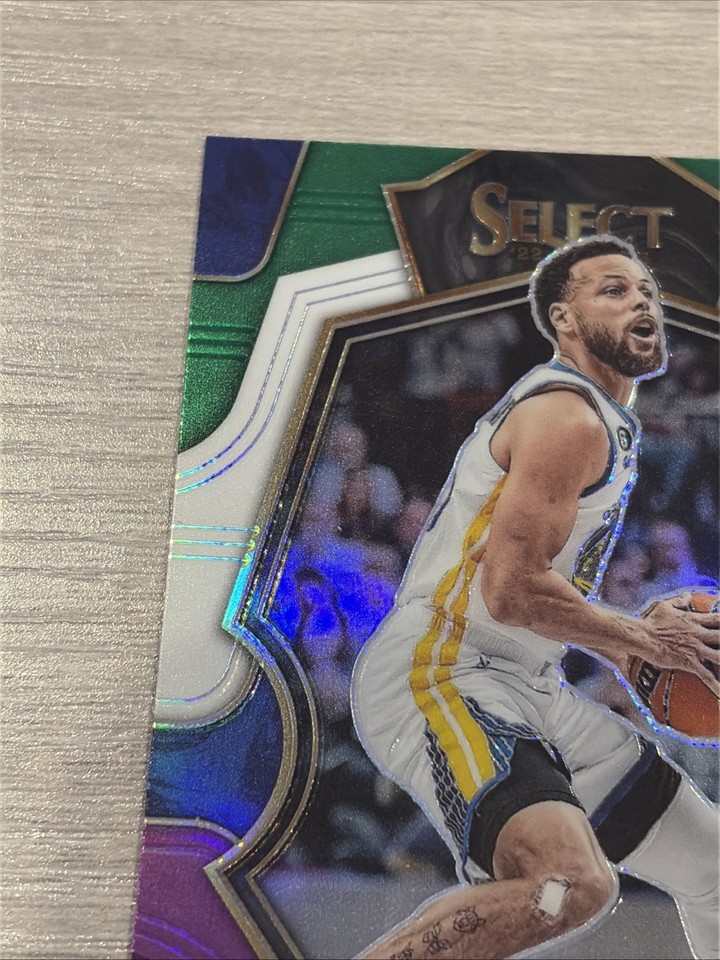 Stephen curry 2022-23 Select Premier Level Tri-Color Prizm #127 Green ...