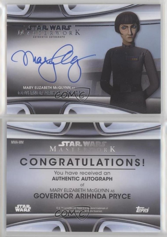 2021 Star Wars Masterwork Mary Elizabeth McGlynn as Governor Pryce Auto ...