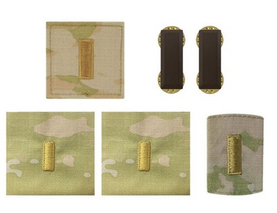Second Lieutenant OCP Rank Pack with Black Rank (As Issued by US ...