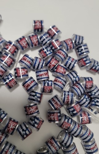 Custom pigeon rings bands , anillos personalizados x encargo (100) | eBay