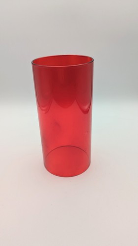 Ruby Red Glass Cylinder shape Hurricane Globe / Shade / Sanctuary | eBay