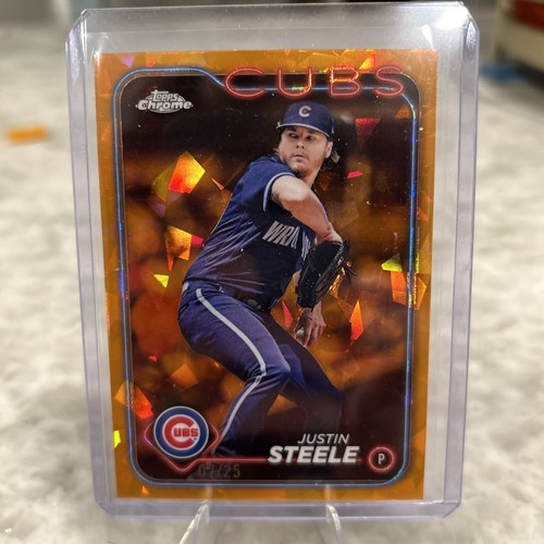 2024 Topps Chrome Sapphire Edition - Orange #318 Justin Steele /25 | eBay
