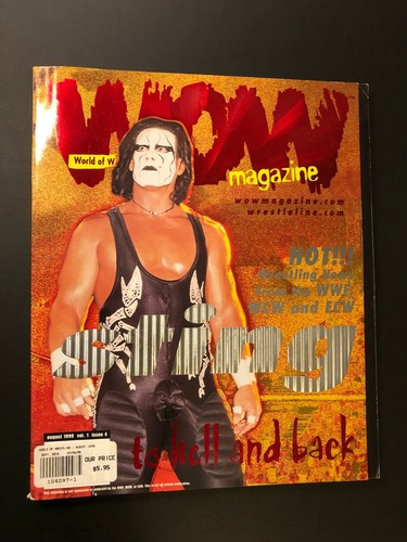 1999 AUGUST WOW MAGAZINE - STING - WCW - WWF - ECW | eBay