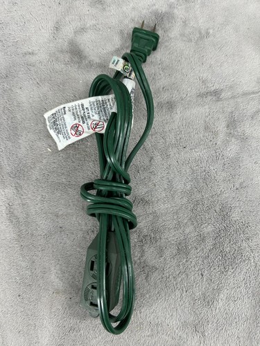 Christmas Tree Light Extension Cord Green Two Prong | eBay