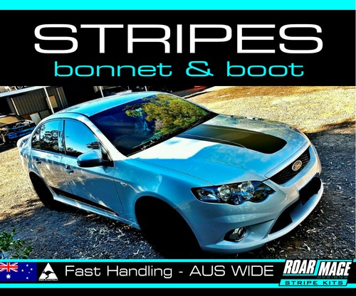FORD FG bonnet & boot stripe decal sticker decals stripes XR6 XR8 GT ...