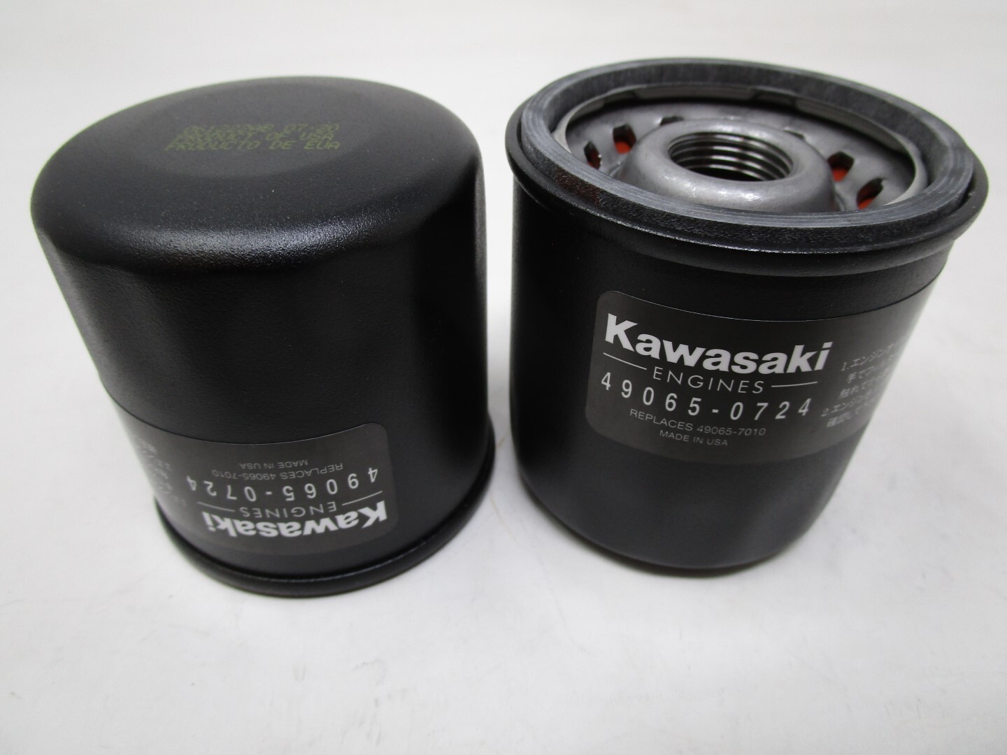 2 Genuine Kawasaki 49065-0724 BK Oil Filter FH381 FH430V FH480V FH500V ...