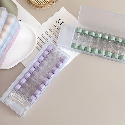 8 Pairs 7 Colors Contact Lenses Soak Storage Case RGP Lens Container ...