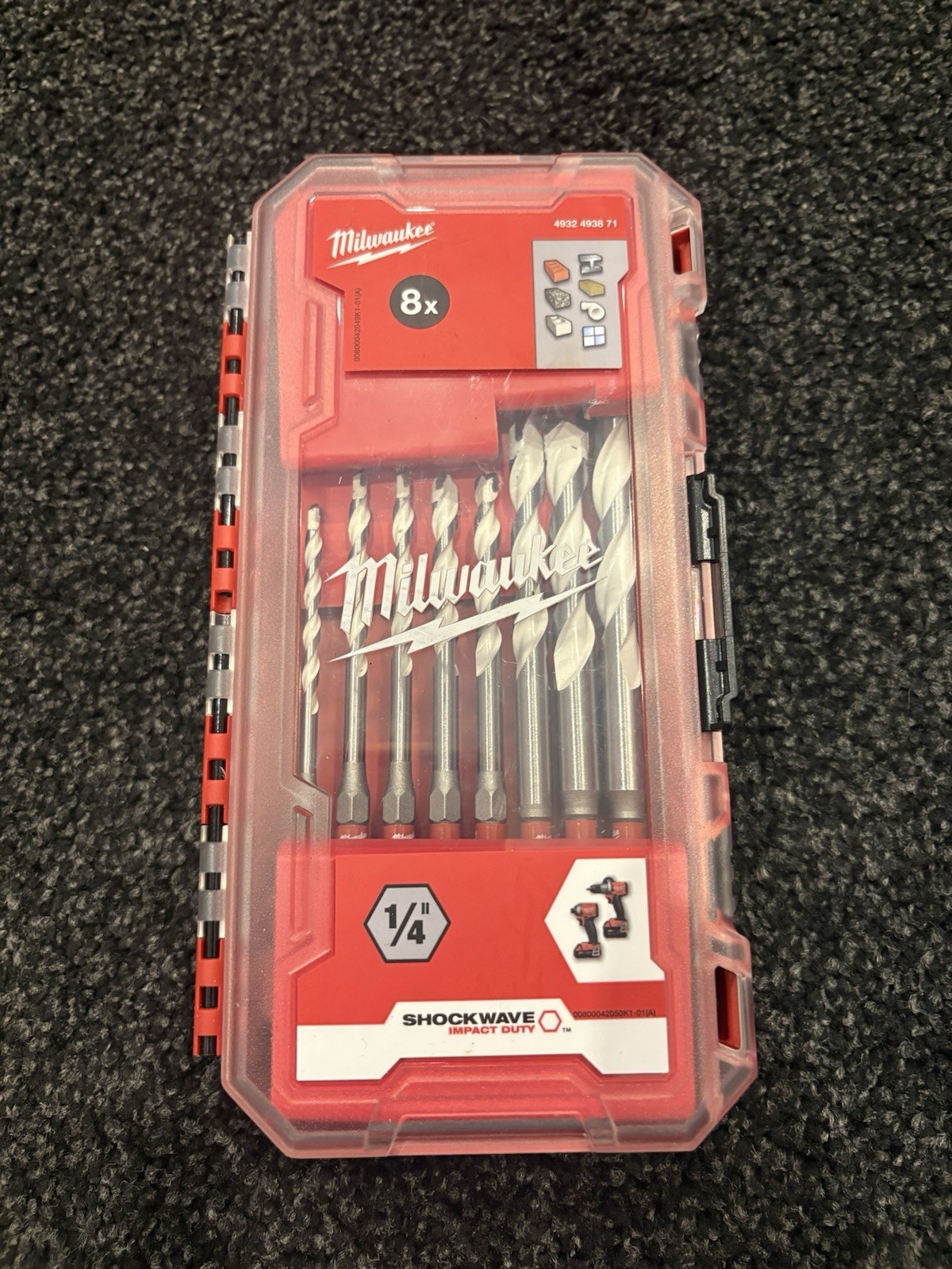 Milwaukee 4932493871 8 Pieces Multi Material Drill Bit Set Gen 2 for ...