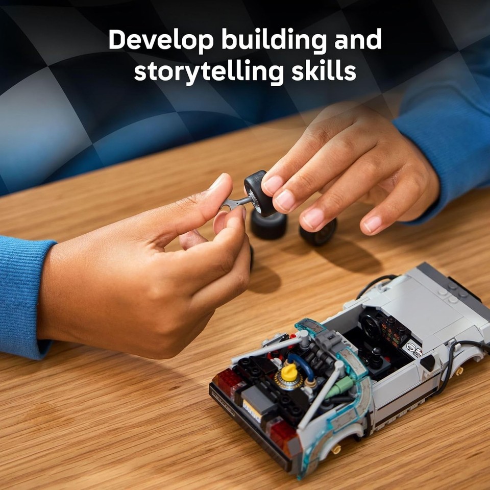 LEGO Speed Champions Time Machine from Back to the Future Building Toy ...