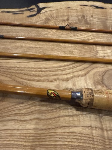 Vintage Montague Highland Fly-Fishing Bamboo Rod 3pc With Extra Tip 9ft ...