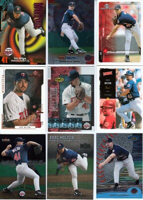 ⚾ Huge 40 + different ERIC MILTON cards lot 1998 - 2007 Twins Reds | eBay