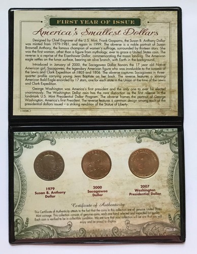 AMERICA'S SMALLEST DOLLARS - FIRST YEAR ISSUE **** L@@K AT PICTURES ...