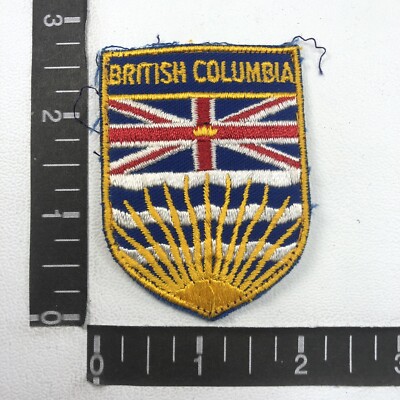 Vintage Shield Style Canada Province BRITISH COLUMBIA Patch O95E | eBay