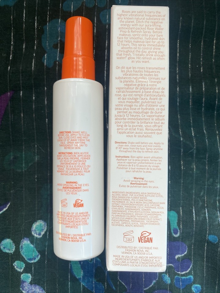 New Maven Rose Water Prep & Refresh Spray 3.38 oz New in box | eBay