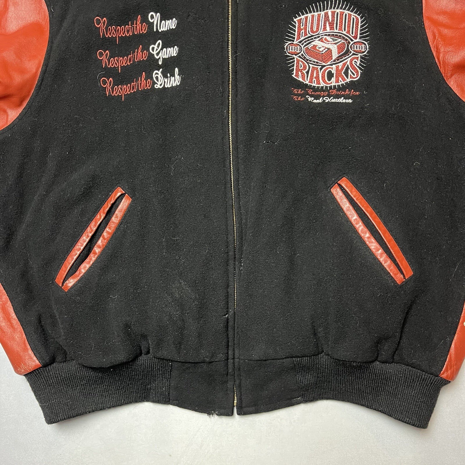 Vintage Hunid Racks Energy Drink Bay Area Rap Varsity… - Gem