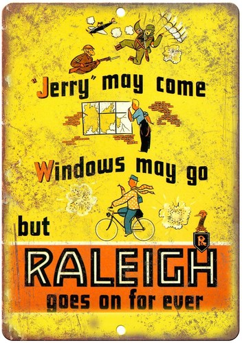 Raleigh Bicycle Vintage Sales Ad Reproduction Metal Sign B307 | eBay