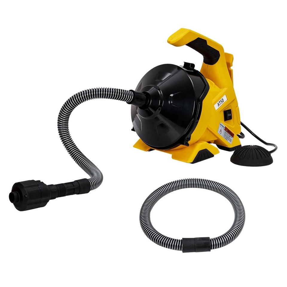 Drain Cleaner Machine 30Ft Sewer Snake for Sinks/Toilets/Floor Drains ...