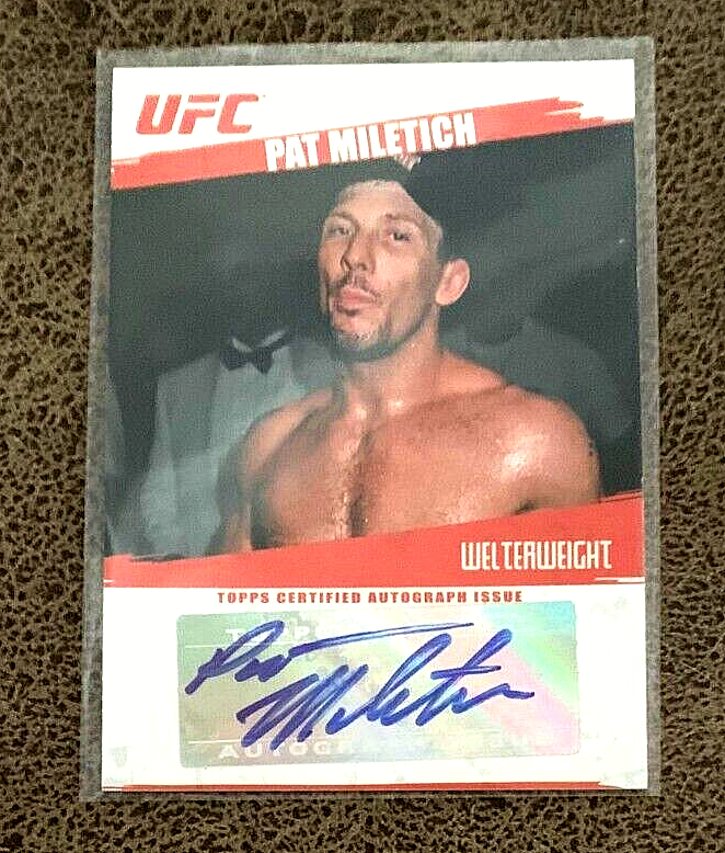 2009 Topps UFC - Fighter Autographs #FA-PM Pat Miletich (AU, RC) for ...
