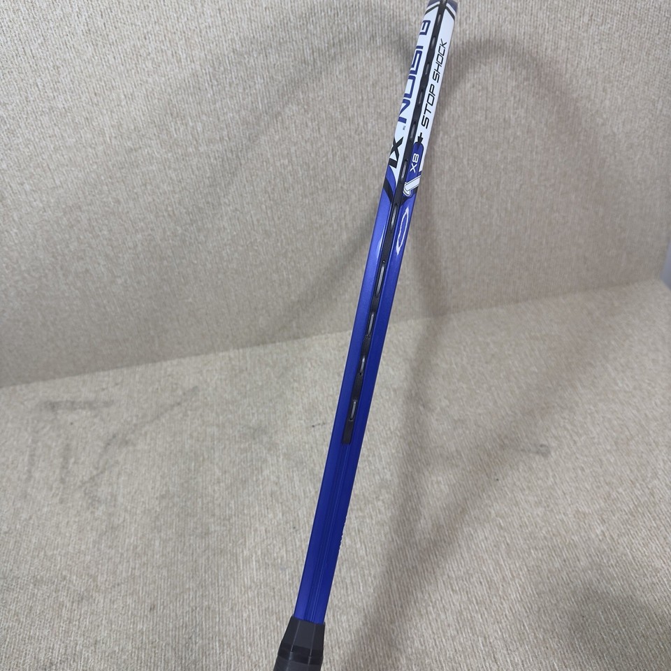 Wilson Fusion XL Blue/White Tennis Racquet | eBay