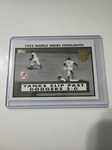 2002 Topps 1952 World Series Highlights #52WS-4 Yanks Slip Past Dodgers ...
