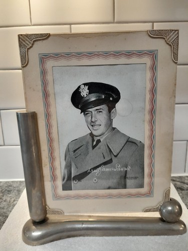 Antique VTG Art Deco Military Photo PICTURE FRAME GLASS & METAL | eBay