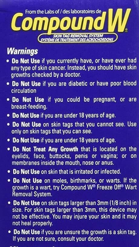 Compound W Dermatologist Proven Skin Tag Remover System 8 Count 2 Pack ...