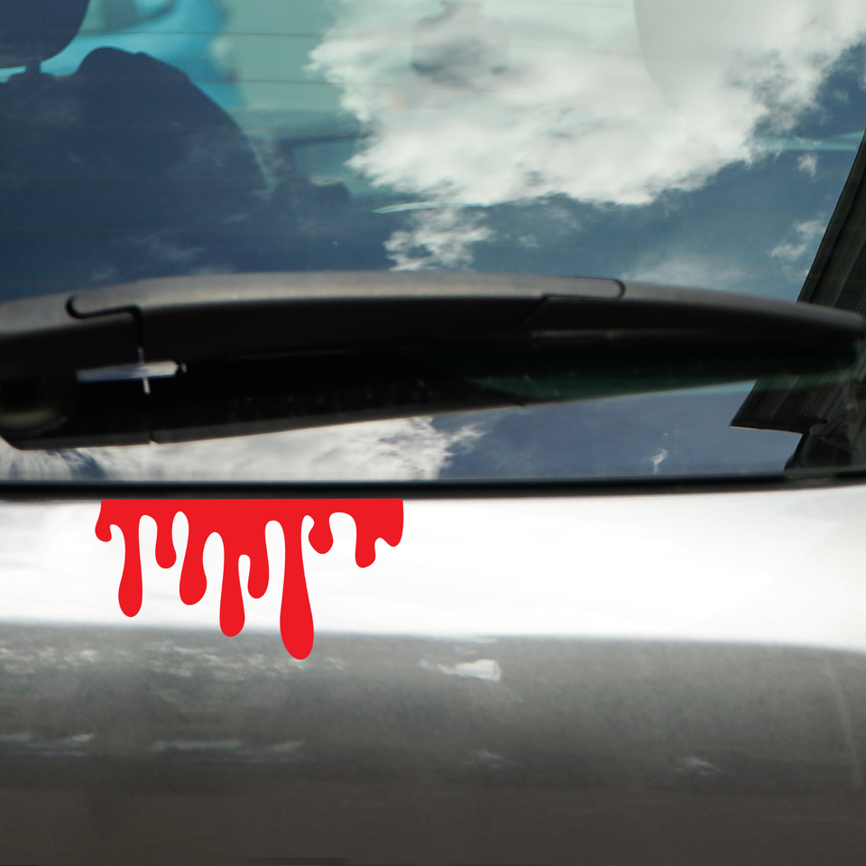 Blood Dripping Decal Stickers Car Tumbler Wall JDM Bleeding Window 22 ...