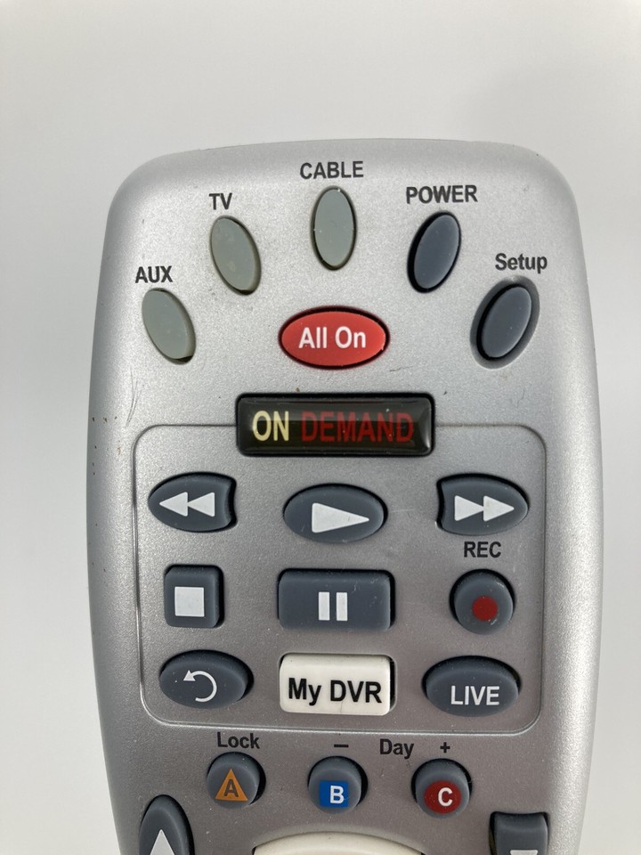 Comcast Cable On Demand TV Remote Control URC-1058BG0 Silver BATTERIES ...