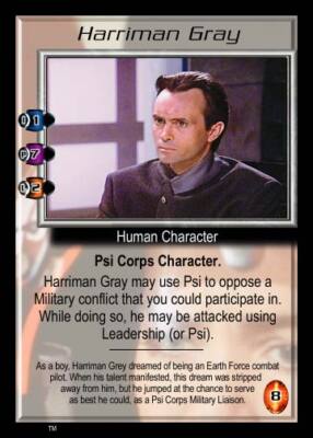 Babylon 5: Harriman Gray [Ungraded] from set Psi Corps B5 Precedence | eBay