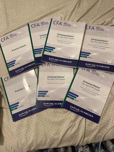 Kaplan Schweser Level 1 CFA Program Exam Prep 2019 + Practice Exams Full Set | eBay